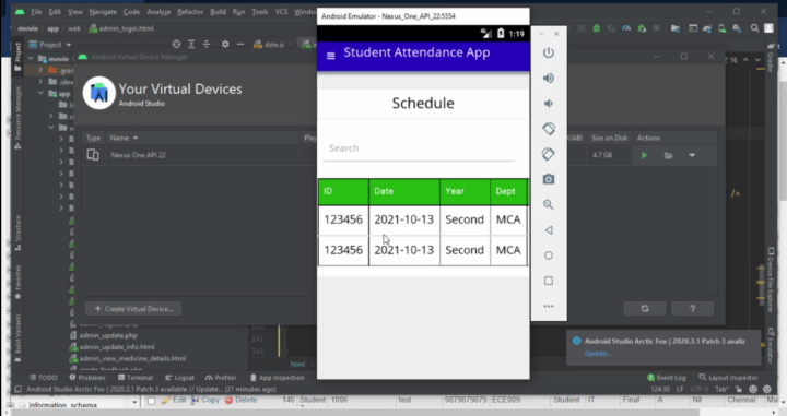Student Attendance - Android & PHP Abstract - Code Shoppy