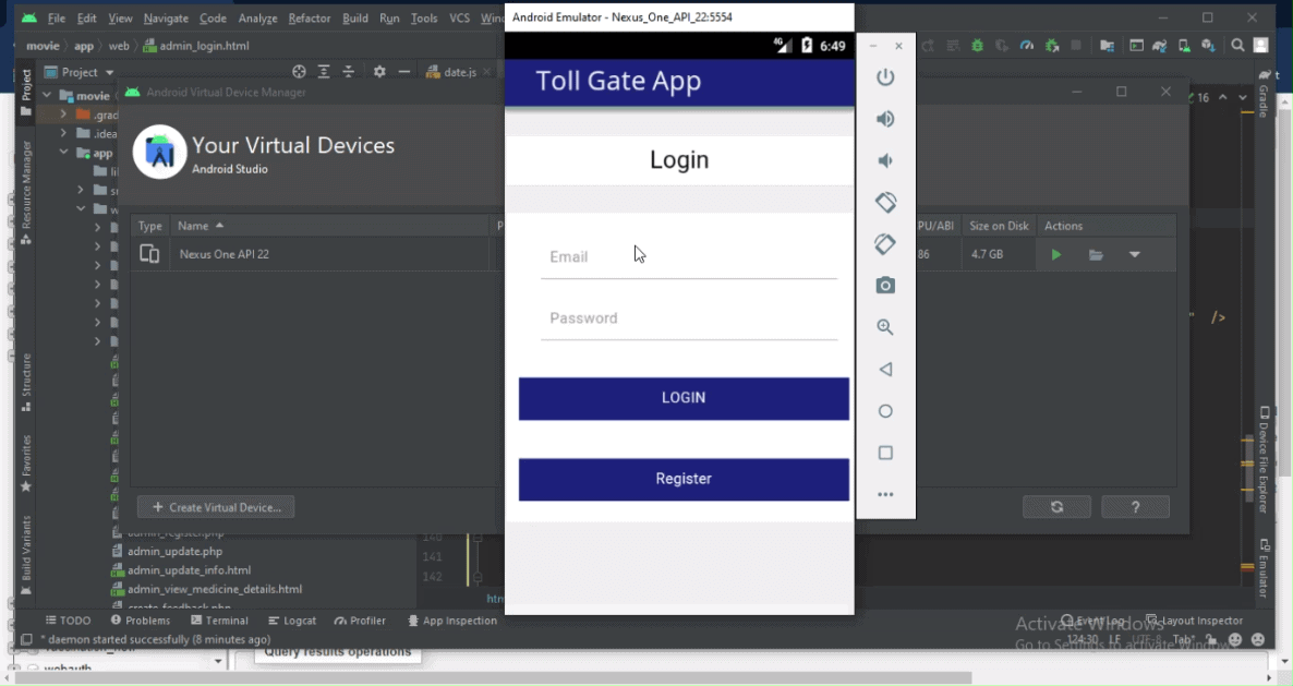 Toll Gate Application - Online Payment Project - Android & PHP Abstract ...