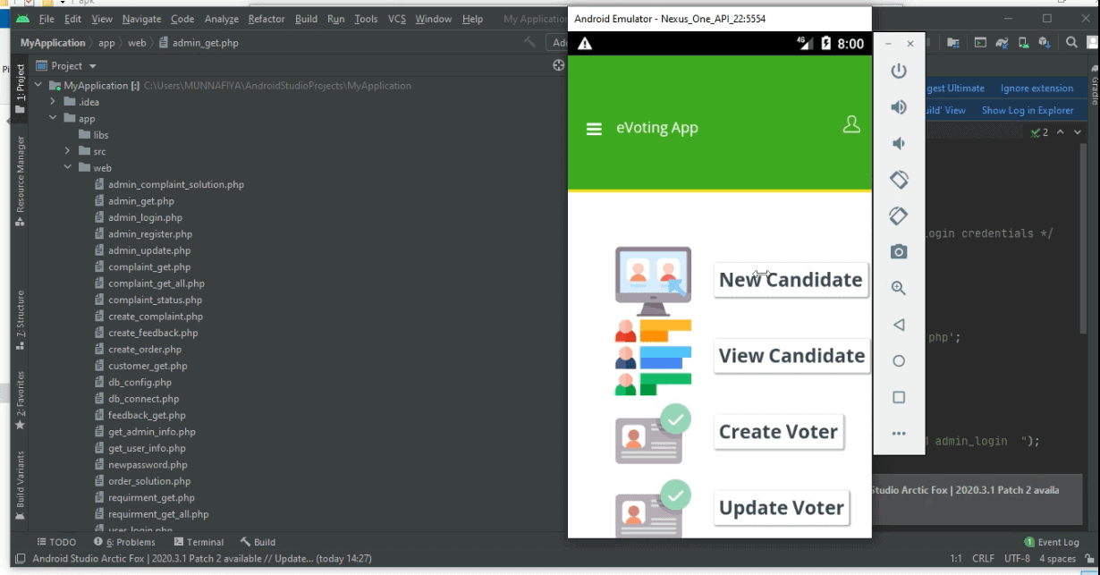 Online Voting System Project Android And Php Abstract Code Shoppy