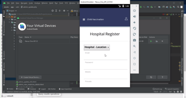 e-Vaccination Management System - Android & PHP Abstract - Code Shoppy
