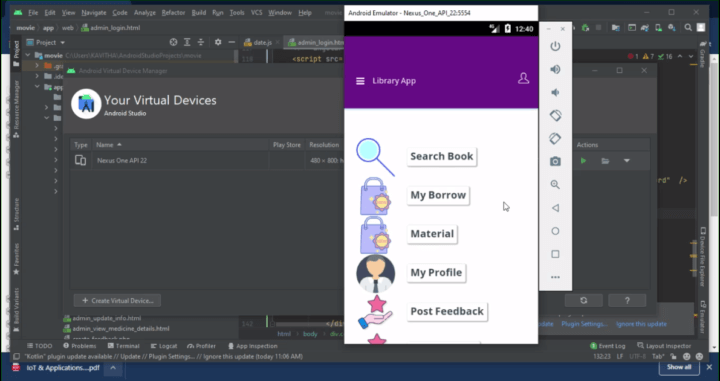 Library Management System Android And Php Abstract Code Shoppy
