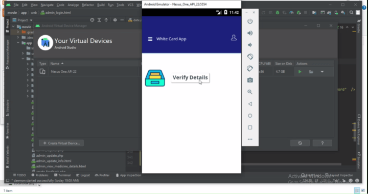 White Card - Android & PHP Abstract - Code Shoppy