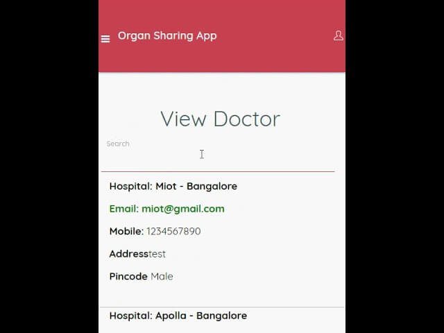 Organ Donation Application - Android & PHP Abstract - Code Shoppy