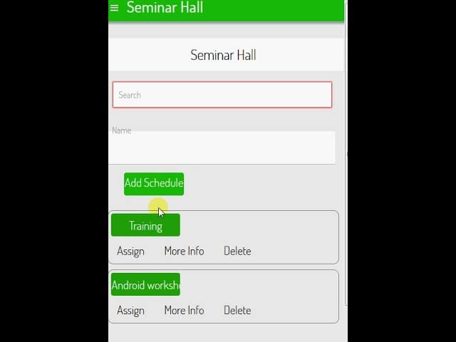 Seminar Hall Booking System Project Android And Php Abstract Code Shoppy