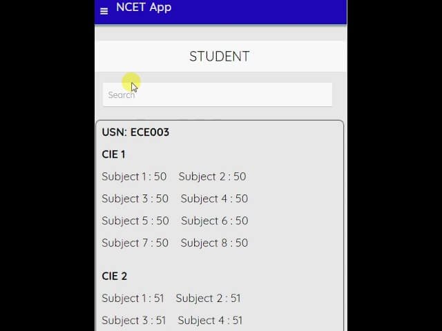 College Results Applications - Android & PHP Abstract - Code Shoppy
